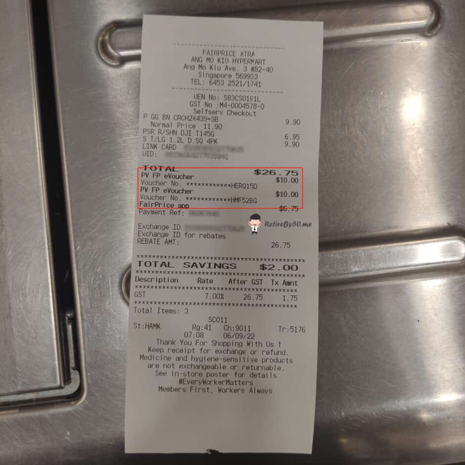 How to use your Trust Bank Fairprice vouchers at self-checkout counters ...